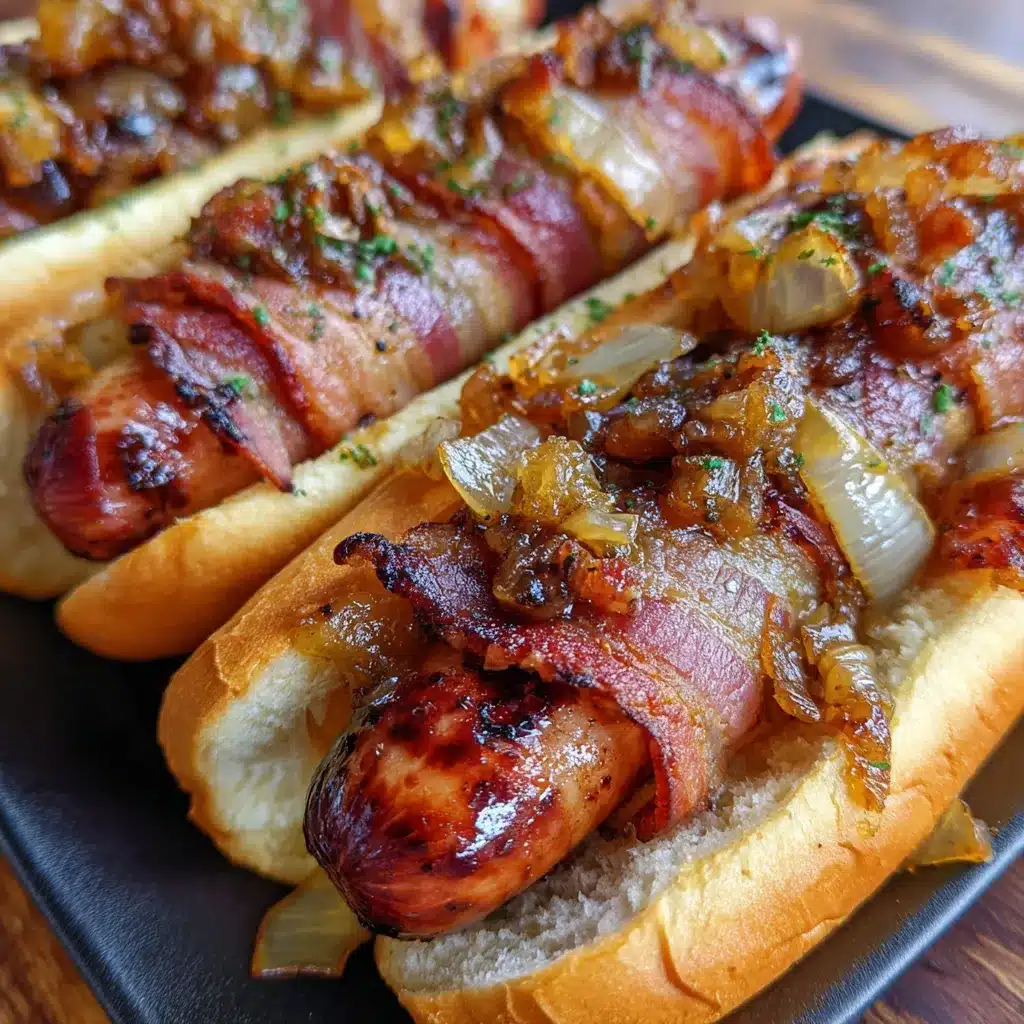 Grilled Bacon Dogs with Brown Sugar Onion Glaze – A Delightful Classic ...