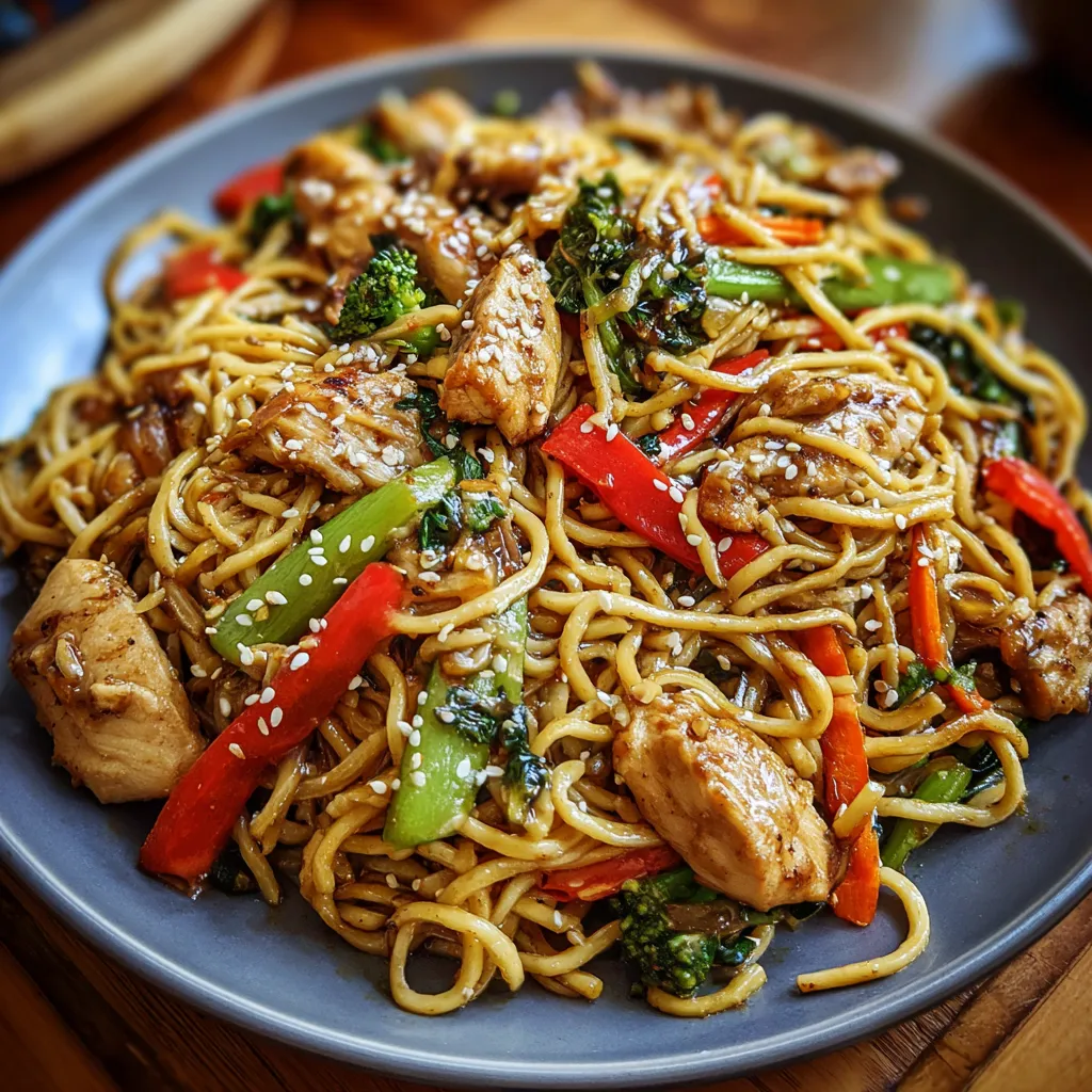 15 Minute Sesame Garlic Chicken Lo Mein – A Quick & Delicious Weeknight ...