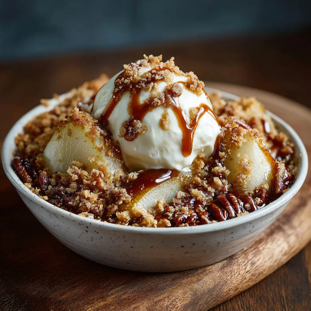 Pear, Pecan & Caramel Crumble – A Delightful Dessert Delight - My Blog