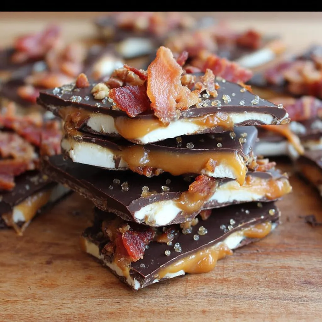 Chocolate Caramel Marshmallow Whiskey & Bacon Bark – A Delectable ...
