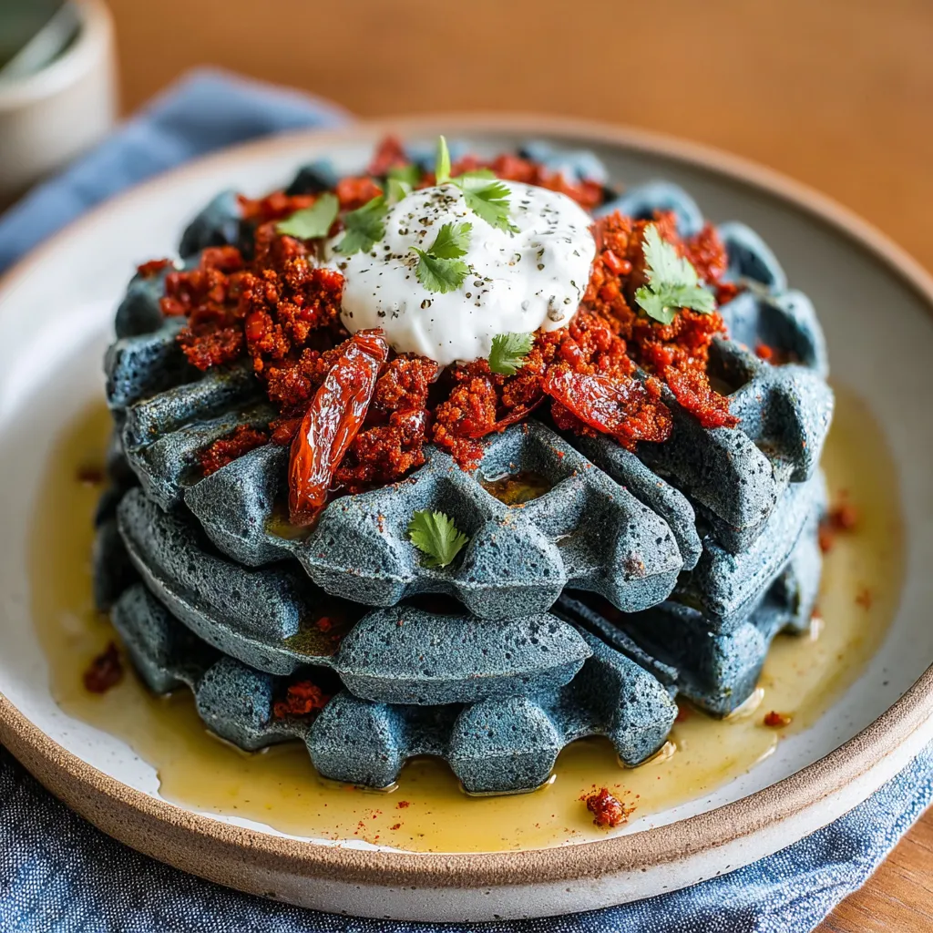 Blue Corn & Chorizo Waffles - My Blog