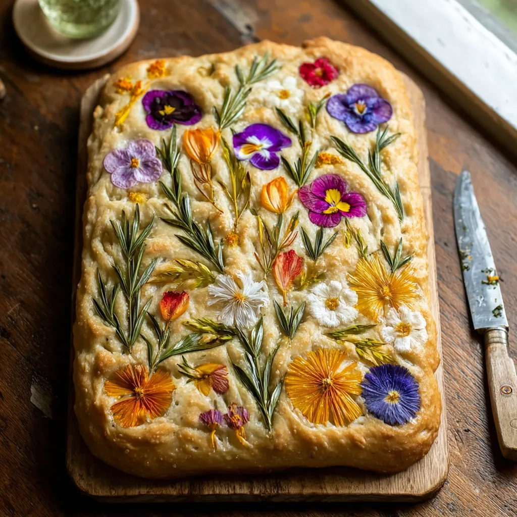Edible Flower Focaccia – A Comforting Italian Flatbread - My Blog