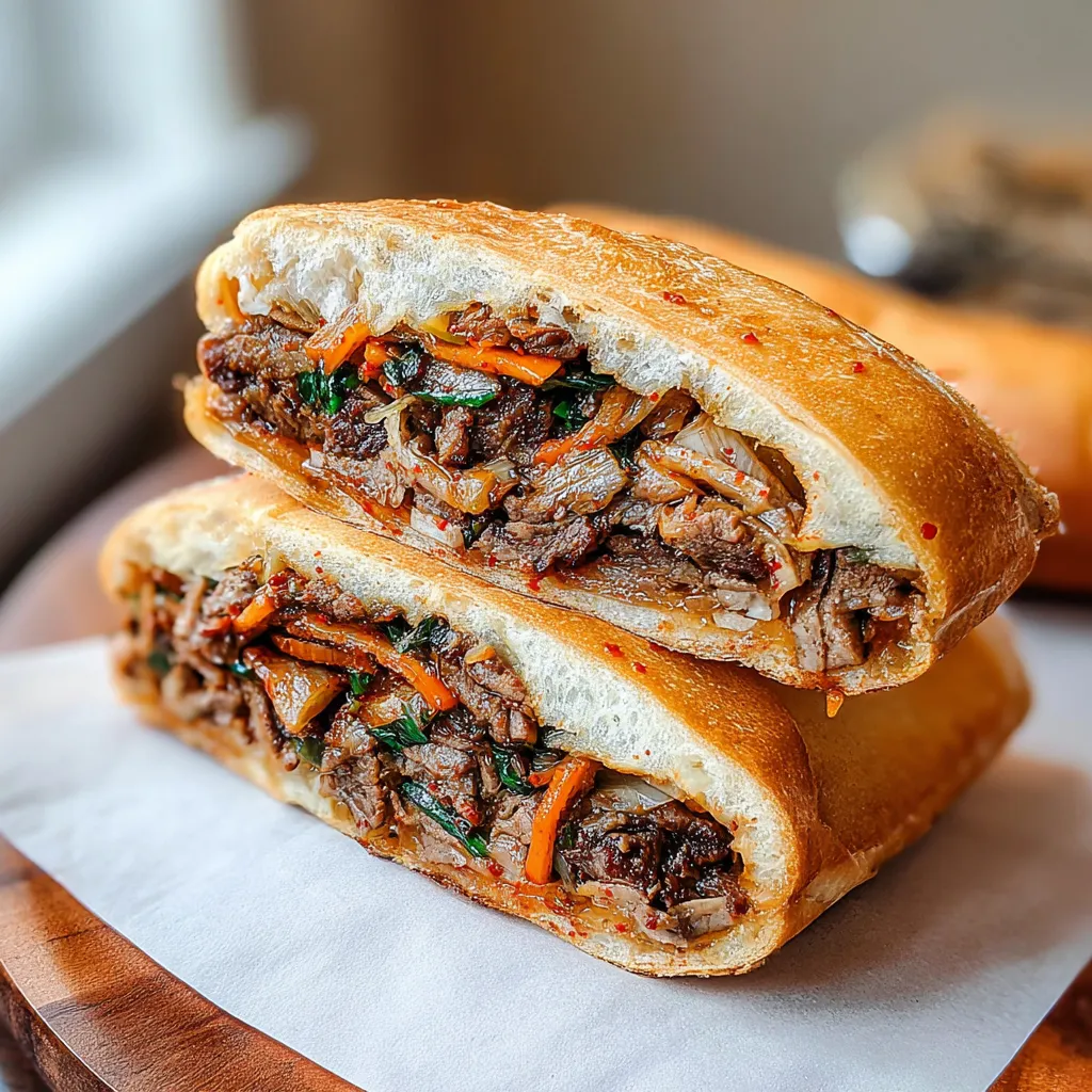 Spicy Kimchi Bulgogi Cheesesteak – A Flavor-Packed Sensation - My Blog